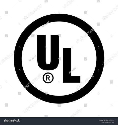 Ul Sign Vector Illustration Packaging Sign Stock Vector Royalty Free