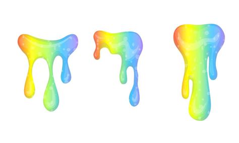 Rainbow Slime Vector Art Icons And Graphics For Free Download