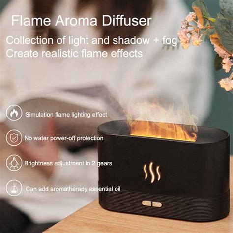 Aroma Flame Ultrasonic Essential Oil Diffuser Your Oil Tools