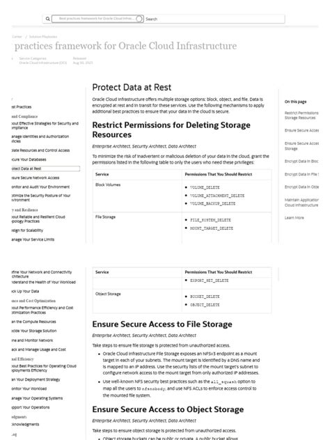 Oci Protect Data At Restttttttt Pdf Cloud Computing Encryption
