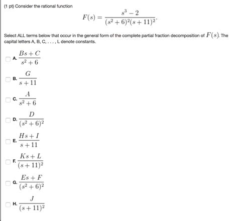 Solved 1 Pt Consider The Rational Function S3 2 6s112