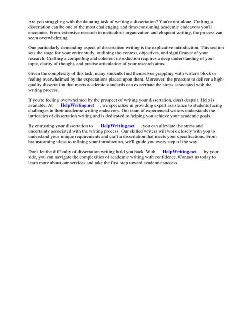 Dissertation Explicative Exemple Introduction Download Free Pdf Thesis Essays