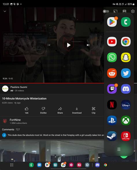 What Is The Bottom Taskbar For When We Already Have One On The Side Rgalaxyfold