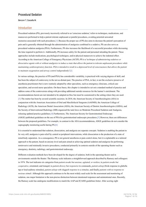 PDF Procedural Sedation