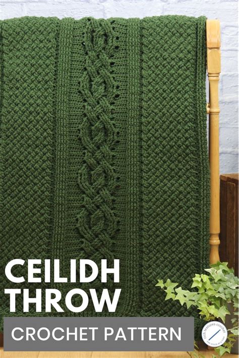 Crochet Cable Throw Pattern