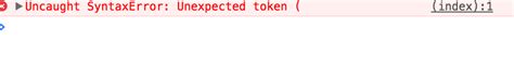 Javascript Unexpected Token Error When Using Onclick Stack Overflow