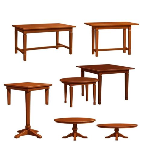 A Collection Of Small Tables Including One That Has A Small One On It Premium Ai Generated Vector