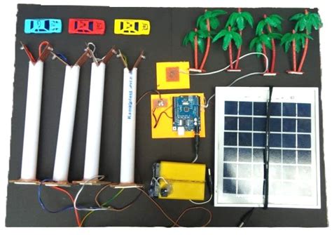 intensity controlled street light system with solar power using arduino