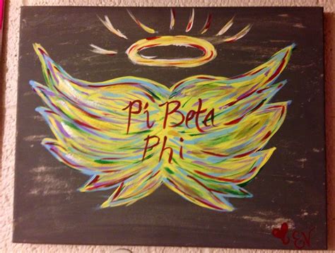 A Painting With Words Written On It And An Angel Above The Word P R B D