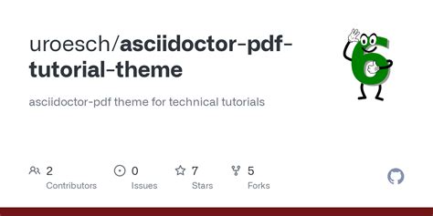 github uroesch asciidoctor pdf tutorial theme asciidoctor pdf theme