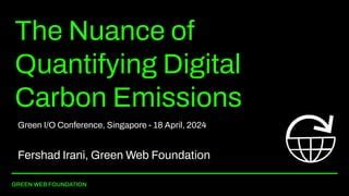 Apidays Singapore 2024 The Nuance Of Quantifying Digital Carbon