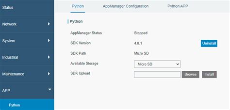 how to install python sdk and read log iot support