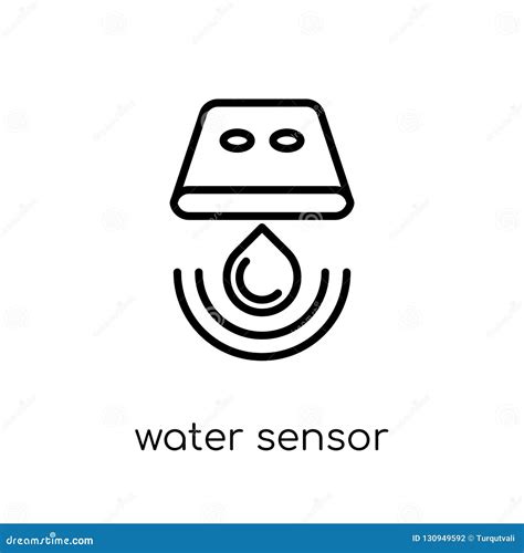 Water Sensor Icon From Sensors Icons Collection Creative Two Colors Design Symbol Water Sensor