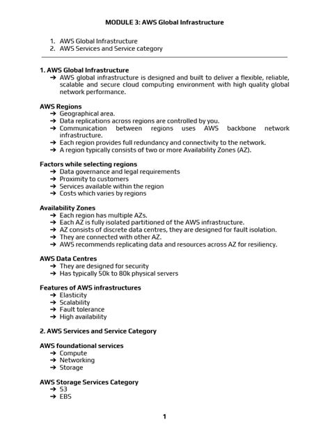 Module 3 Aws Global Infrastructure Pdf