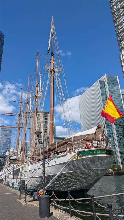 Ahoy There Landlubbers A Spanish Tall Ship Docks In London By Ella Read Never Stop