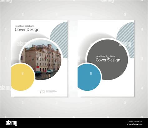 Abstract Minimal Geometric Round Circle Shapes Design Background For You Annual Report Book