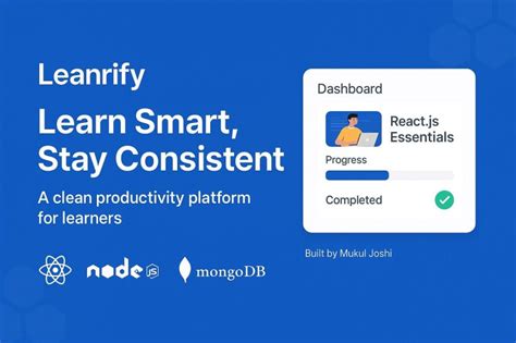 Leanrify Edtech Reactjs Mernstack Opentowork Frontenddeveloper Mukul Joshi