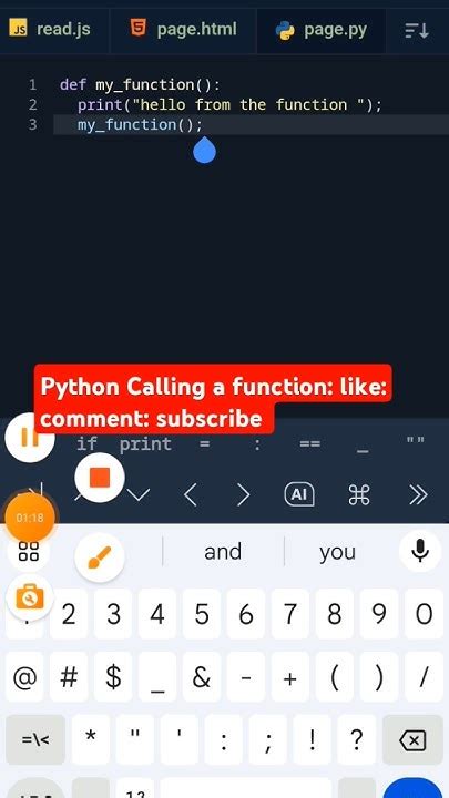 Python Calling A Function Shorts Python Calling Function Print Coding Programming Youtube