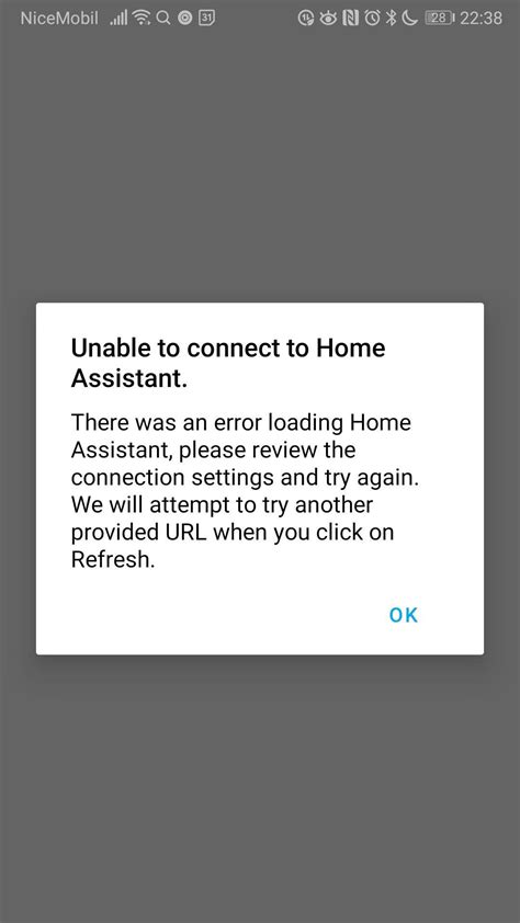 I Cant Add My Android Phone To Home Assistant It Picks Up The Correct Ip But Throws Up Uanble