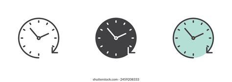 1698 Passage Time Icon Stock Vectors And Vector Art Shutterstock