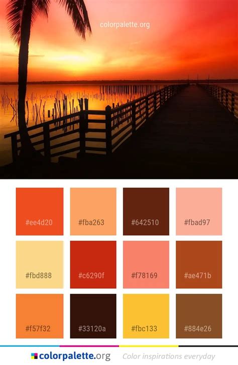 Sunset Sunrise Sky Color Palette