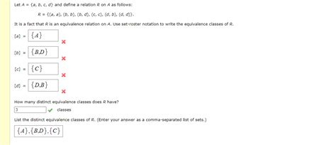 Solved Let A A B C D And Define A Relation R On A As Chegg