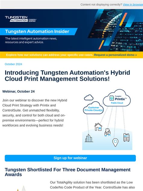 Kofax Tungsten Automation Insider October 2024 Milled