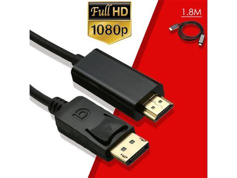 LUOM P DP To HDMI Cable Male To Male Displayport To HDMI Video Cable DisplayPort To HDTV