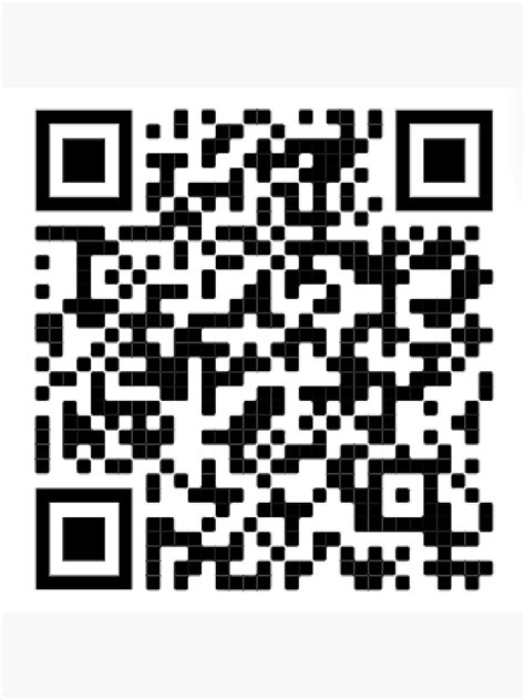 Oh Hello There Qr Code Sticker Poster By Totalbubble Redbubble