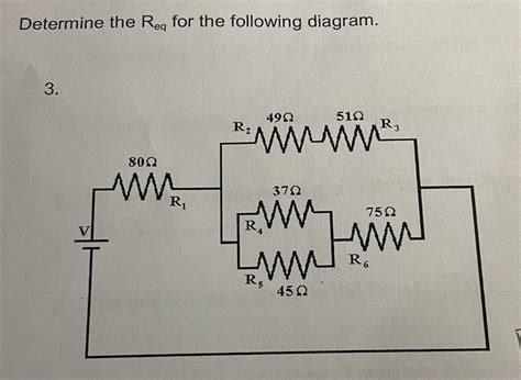 Solved Determine The Req ﻿for The Following Diagram