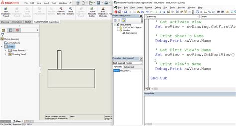 Solidworks Vba Macro Firstnext View In Current Sheet The Cad Coder