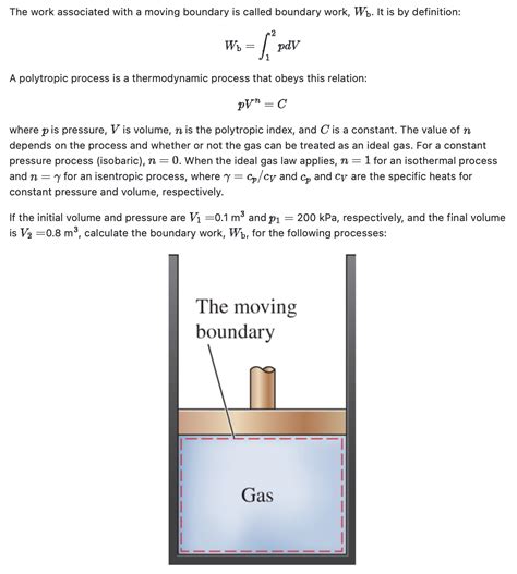 solved the work associated with a moving boundary is called