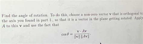 Find The Angle Of Rotation To Do This Choose A