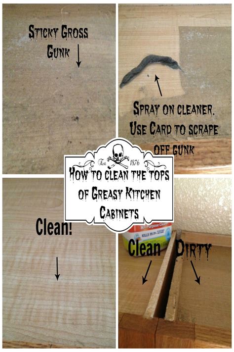 How To Clean The Tops Of Greasy Kitchen Cabinets Secret Tip My
