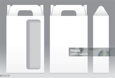 키가 큰 상자 흰색 창 모양은 포장 템플릿 공백을 잘라 디자인 제품 패키지 선물 상자 화이트 박스 포장 종이 크래프트 카드 보드 패키지에 대한 빈 상자 흰색 템플릿 0명에