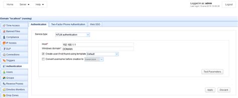 Setting Authentication Preferences