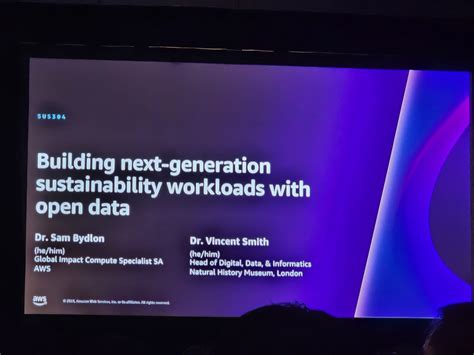 building next generation sustainability workloads with open data