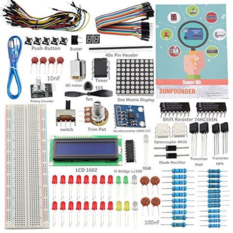 SUNFOUNDER PROJECT SUPER STARTER KIT FOR ARDUINO UNO R3 MEGA2560