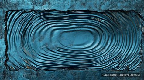 Ai创作图蓝色 波纹 金属 质感 图案 纹理 几何 形状 线条 光影 抽象 艺术 装饰 背景 设计 昵图网