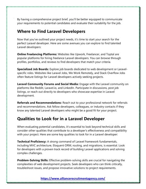 Ppt A Comprehensive Guide To Hiring A Laravel Developer Your Path To Success Powerpoint