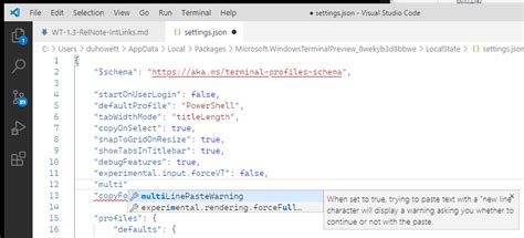 Setting To Disable Paste Multiline Text May Execute Code Popup Message Introduced In Wt 1 2