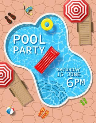Pool Party Invitation Vector Art Icons And Graphics For Free Download