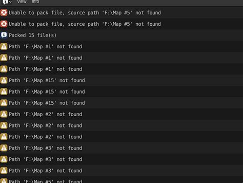 How To Find Material With Unable To Pack File Source Path Not