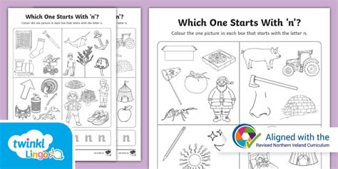 Linguistic Phonics Which One Starts With N Lehrer Gemacht