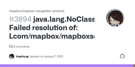 java lang noclassdeffounderror failed resolution of lcom mapbox