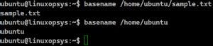 Bash Basename Command With Examples