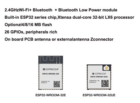 Esp32 Wroom 32e Espressif Online Dual Core Wi Fi And Module Esp32 Eco V3 With Pcb Antenna