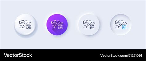 Qr Code Line Icon Scan Barcode Sign Icons Vector Image