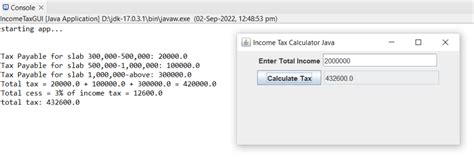 Income Tax Calculator Java Letstacle