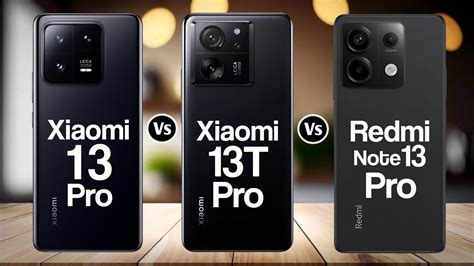 Xiaomi 13 Pro Vs Xiaomi 13T Pro Vs Redmi Note 13 Pro - YouTube